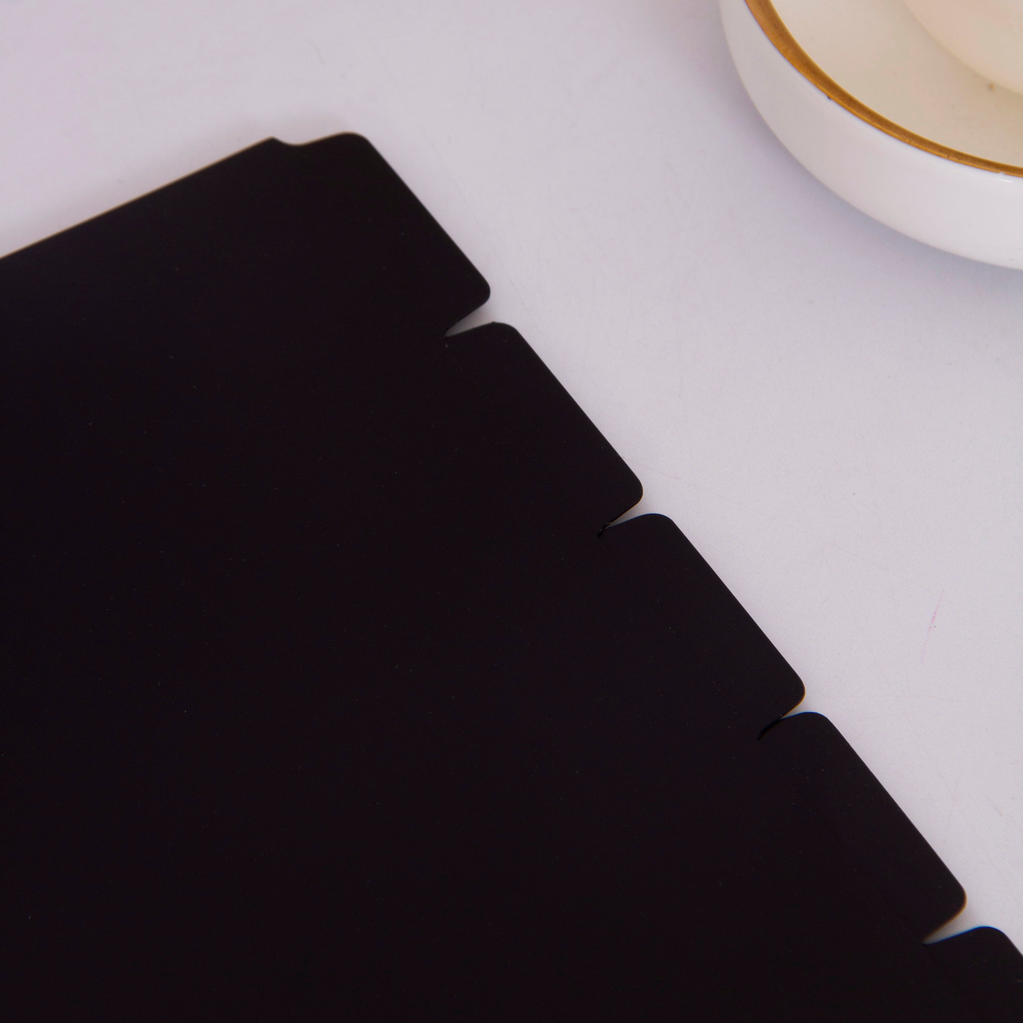 Black Binder Divider Tabs A5 – By Lana Yassine