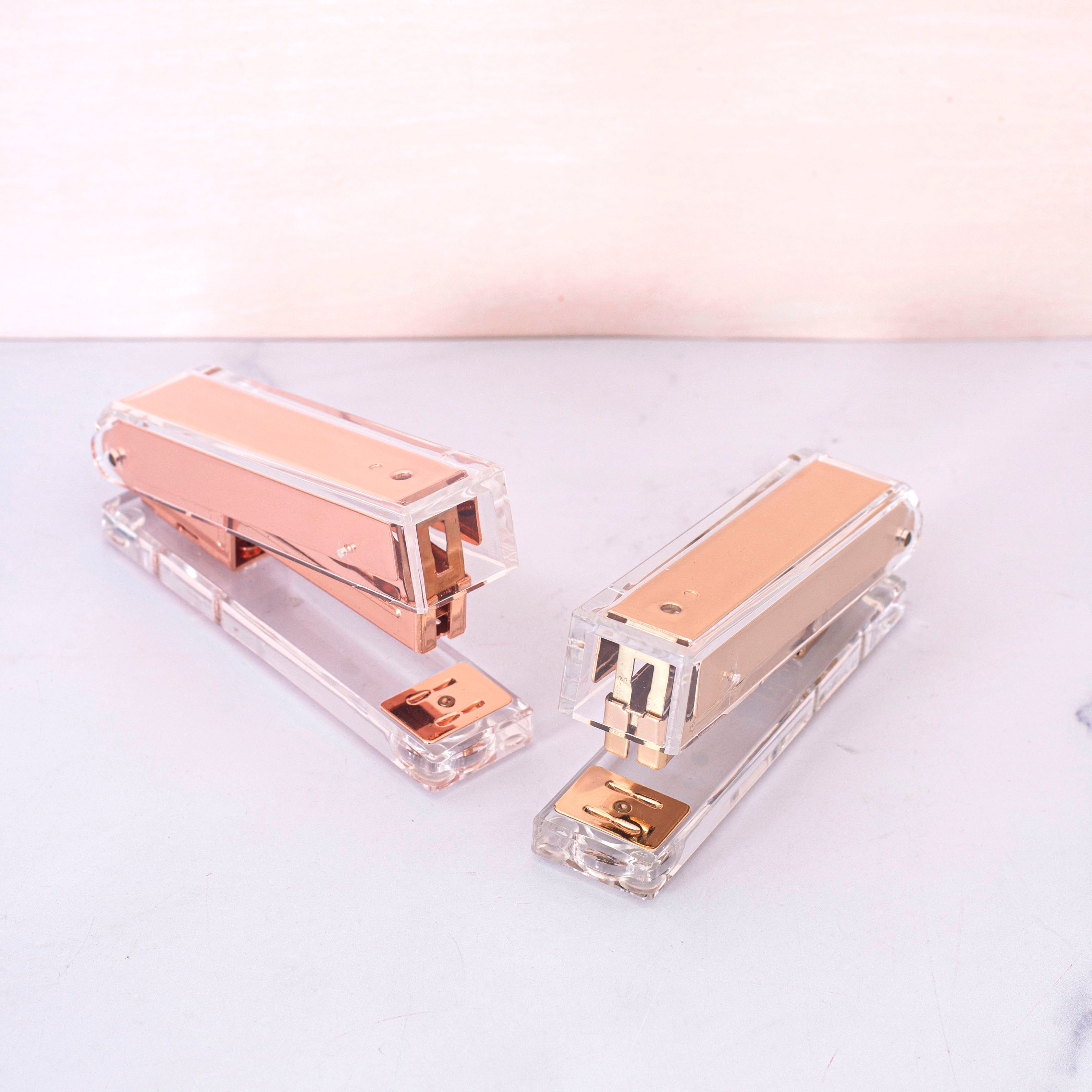 Acrylic Rose Gold Stapler – By Lana Yassine